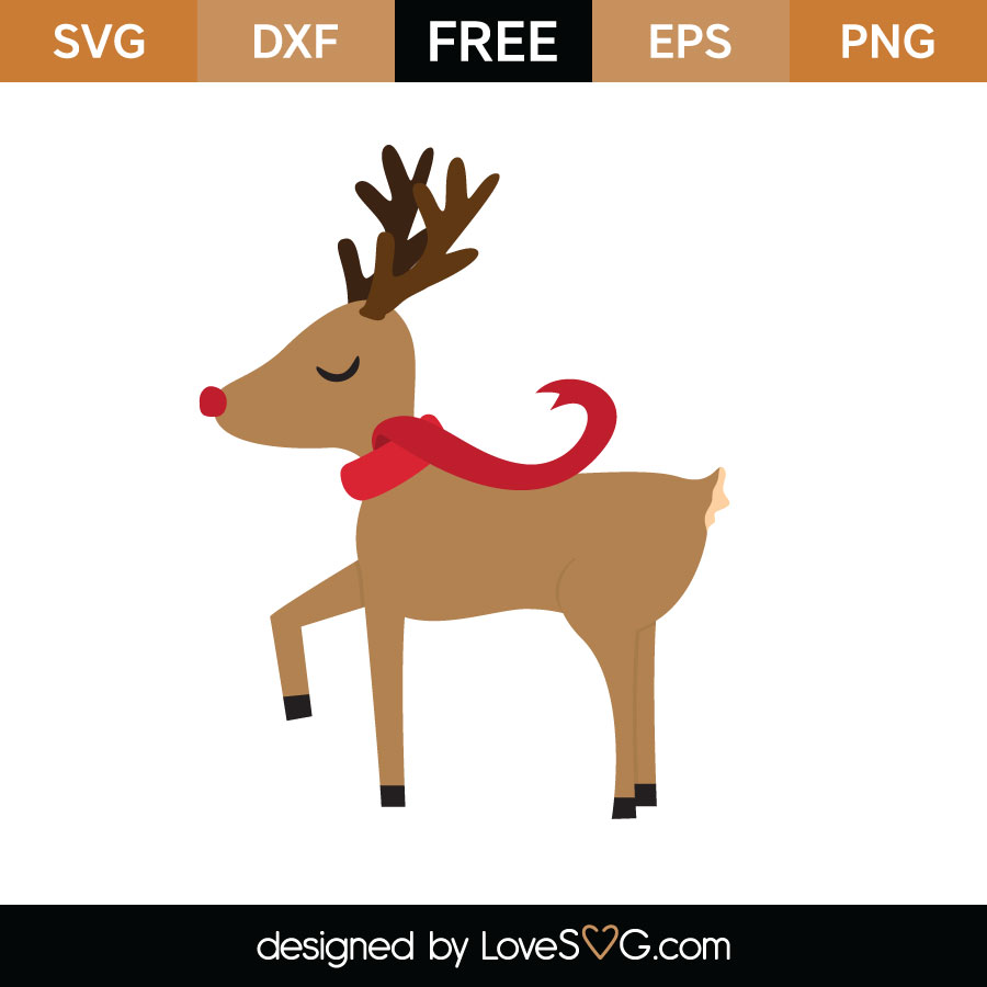 Christmas Reindeer Cutting File - Lovesvg.com