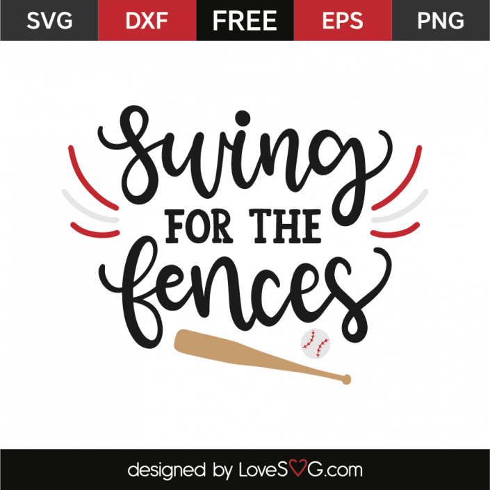 Swing for the fences | Lovesvg.com Swing for the fences | Lovesvg.com