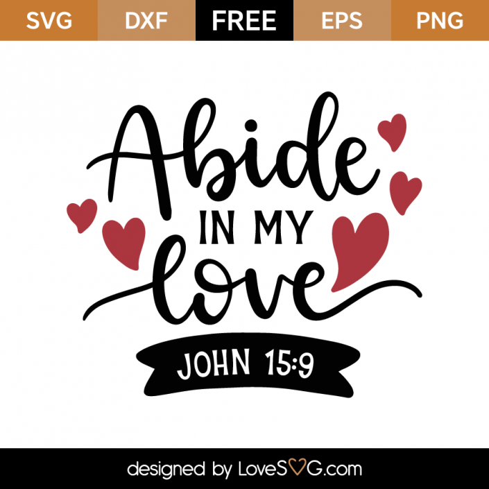 Free John 15 9 SVG Cut File Lovesvg free-john-15-9-svg-cut-file-lovesvg
