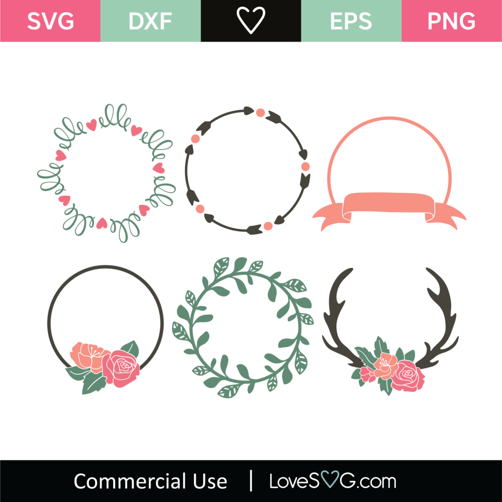 Butterfly and Spring Monogram Frames - Lovesvg.com
